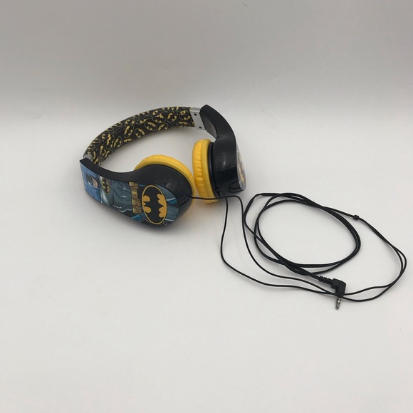 Marvel | Other | Batman Themed Headphones With Yellow And Black Design ...